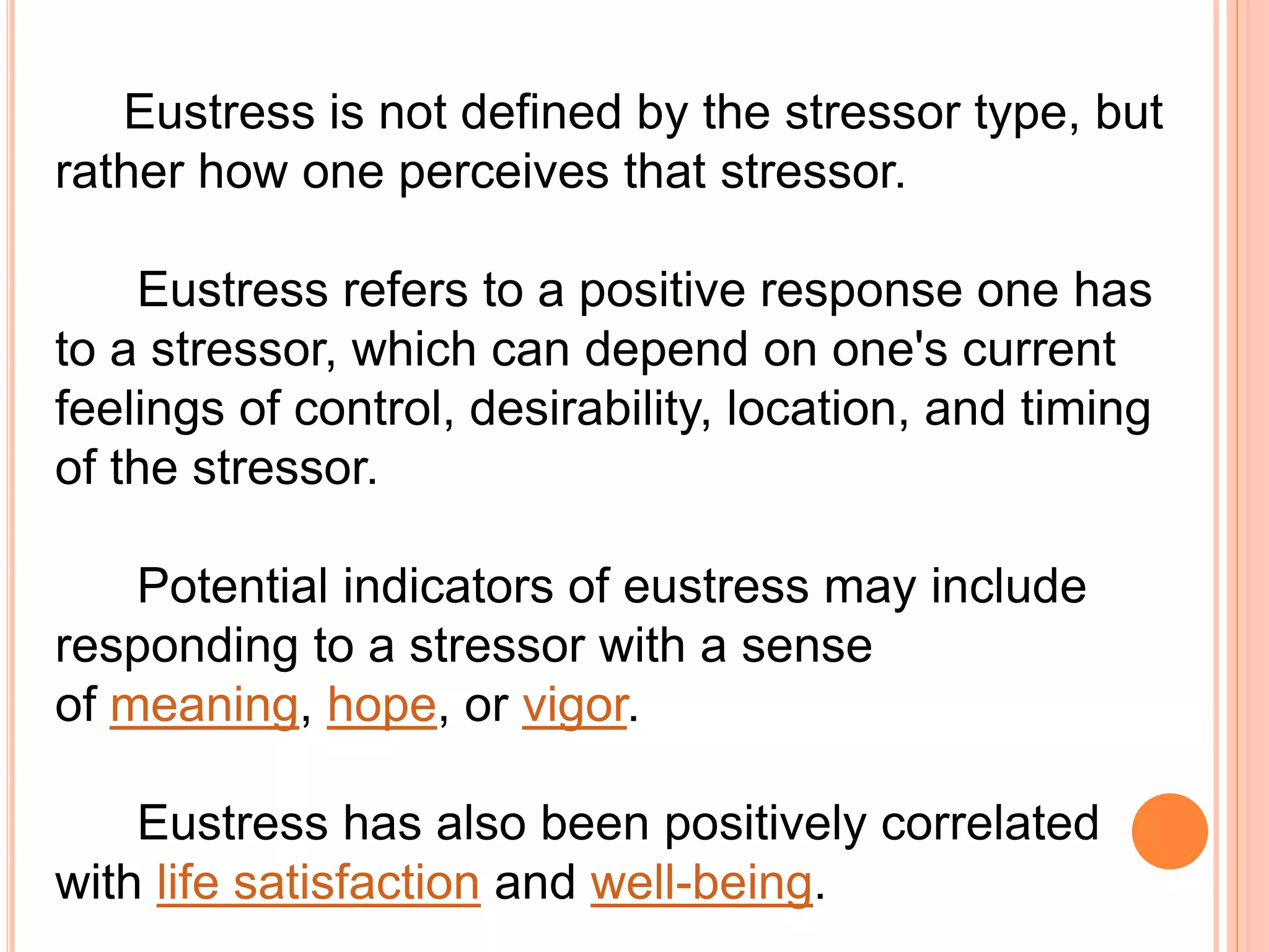 Eustress | PPTX