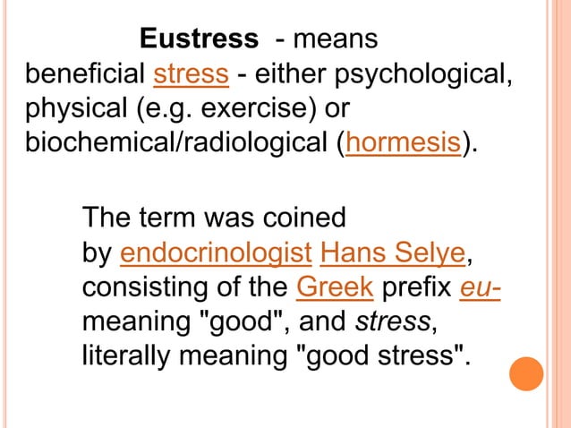 Eustress | PPTX