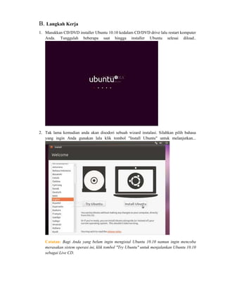 Cara instalasi-linux-ubuntu | PDF