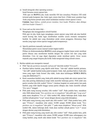 Cara instalasi-linux-ubuntu | PDF