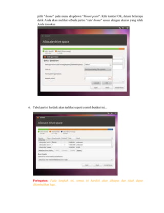 Cara instalasi-linux-ubuntu | PDF