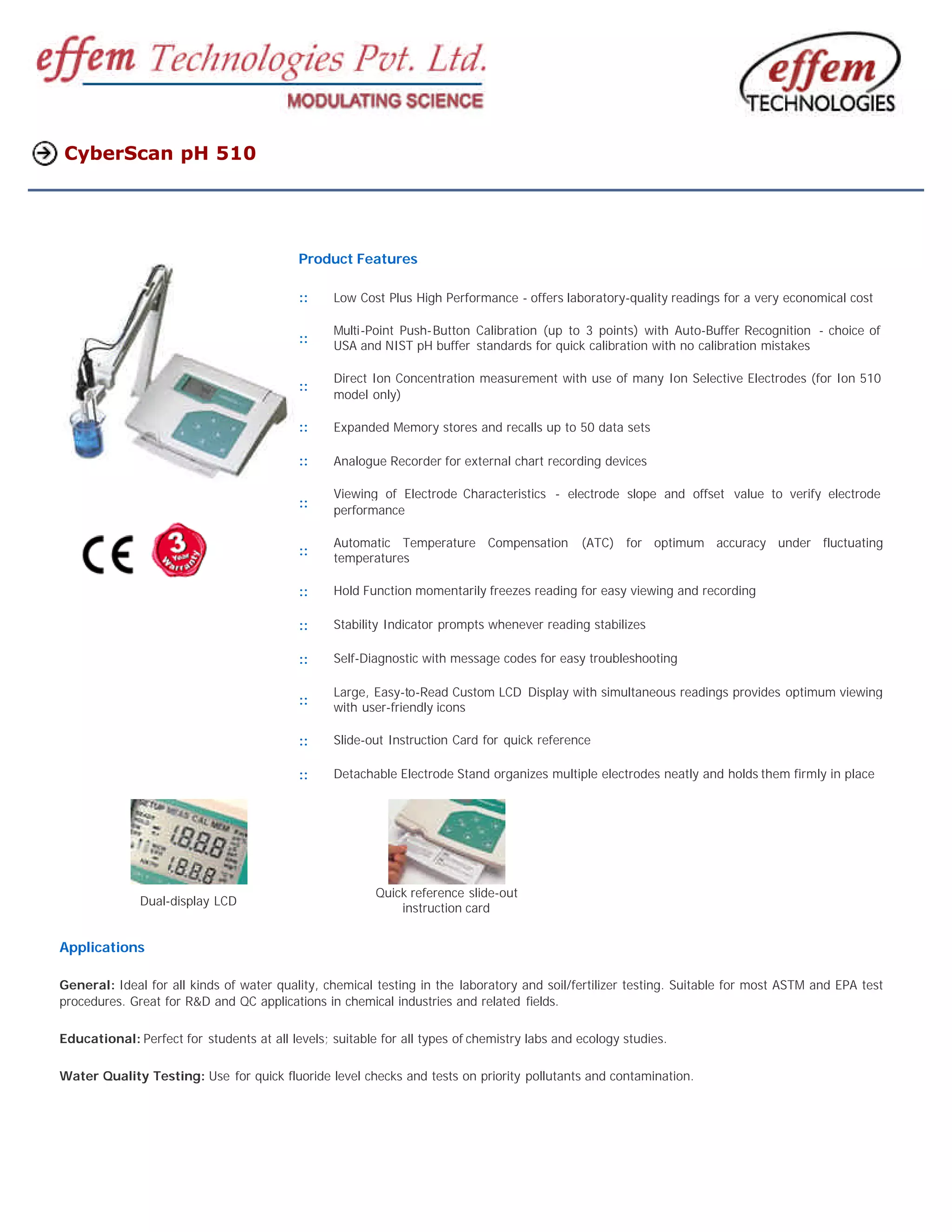 Eutech Ph 510 | PDF