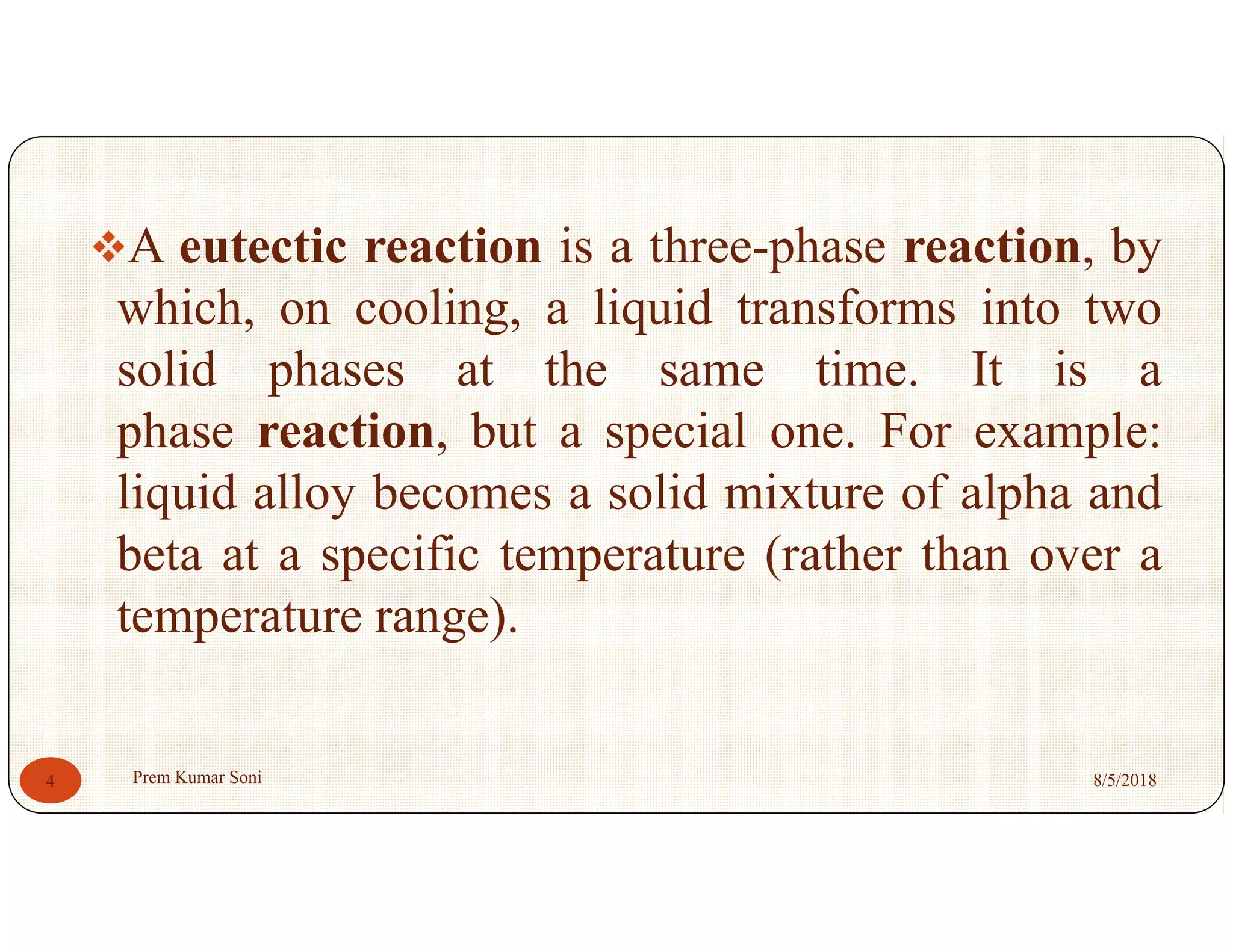 Eutectic, eutectoid, peritectoid, peritectic | PDF
