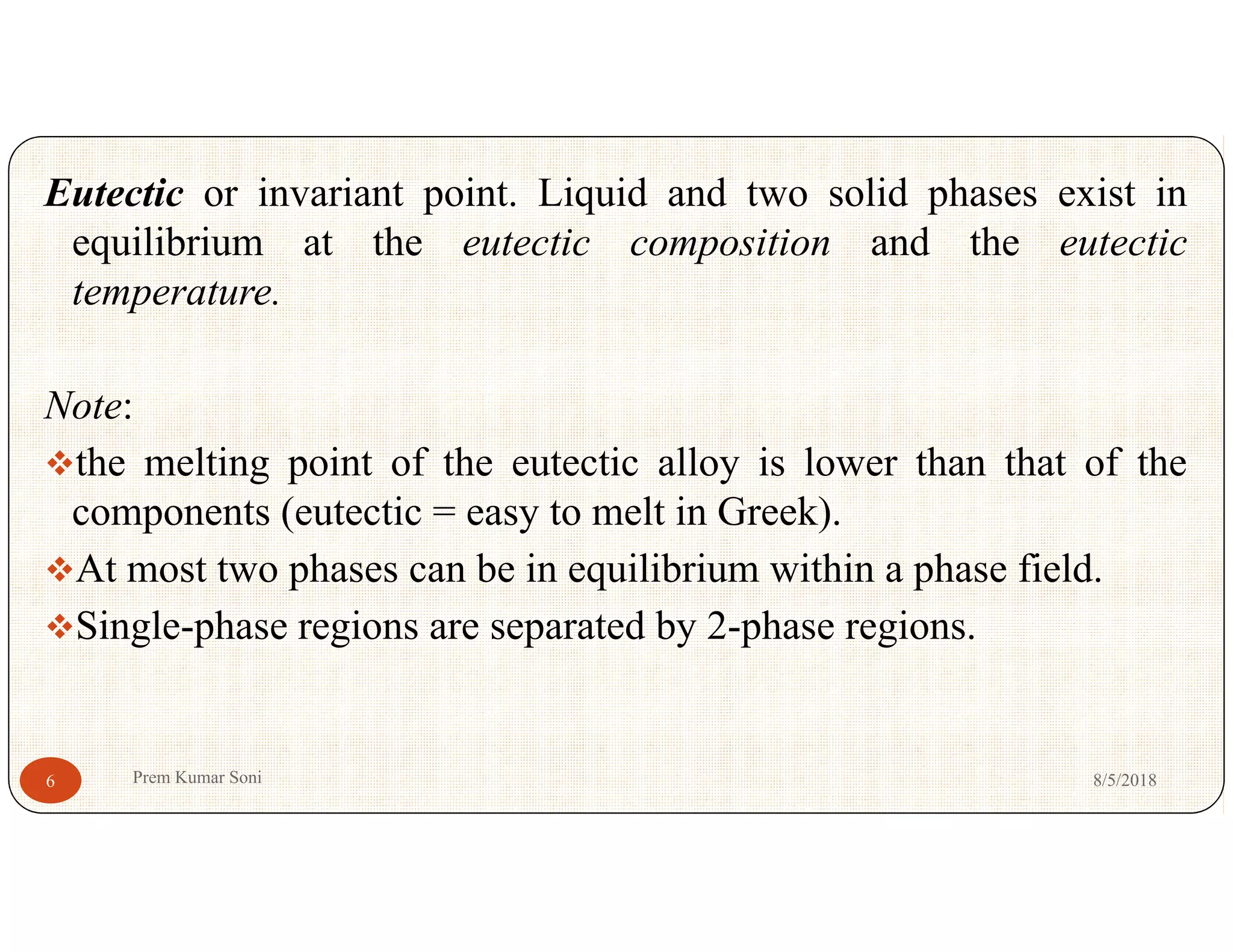 Eutectic, eutectoid, peritectoid, peritectic | PDF