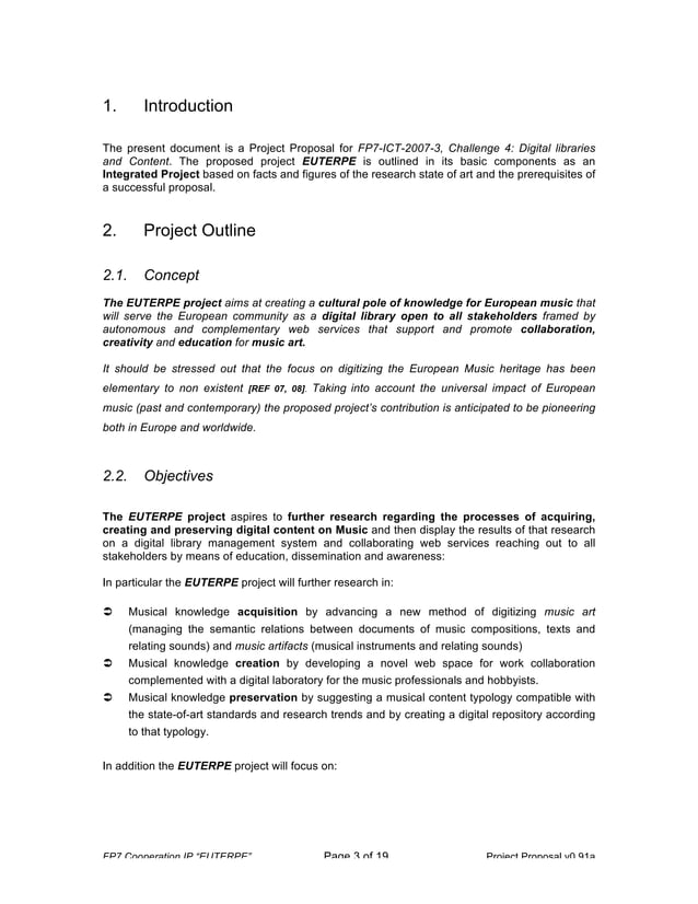 Euterpe Project Proposal for Digital Libraries | PDF