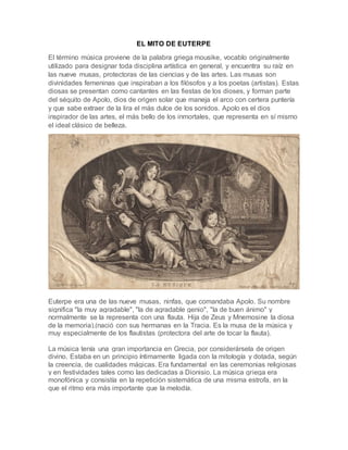 Euterpe y las Musas | DOCX