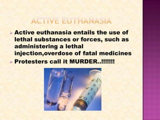 Euthanasia-Right to live or Right to die?? | PPTX