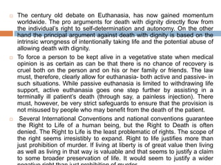 Euthanasia | PPTX | First Aid | Injuries