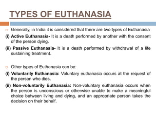 Euthanasia | PPTX | First Aid | Injuries