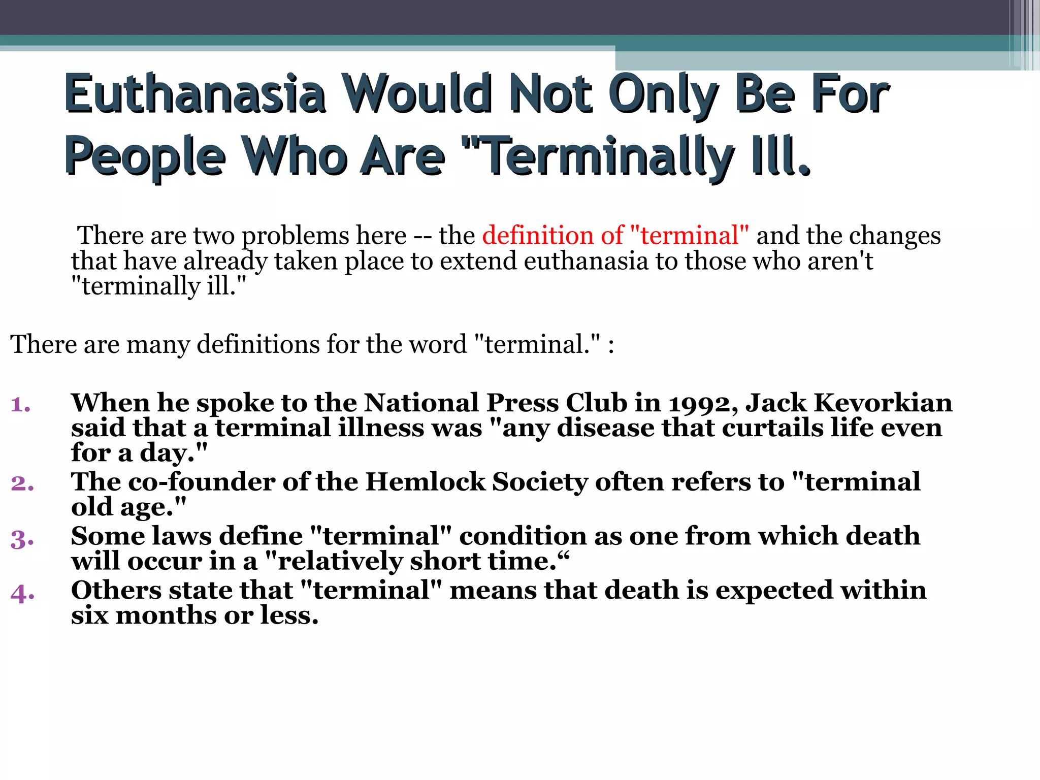 Euthanasia | PPT