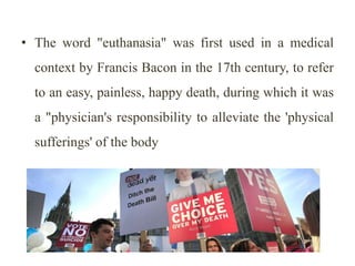 Euthanasia ethical and legal issue | PPTX