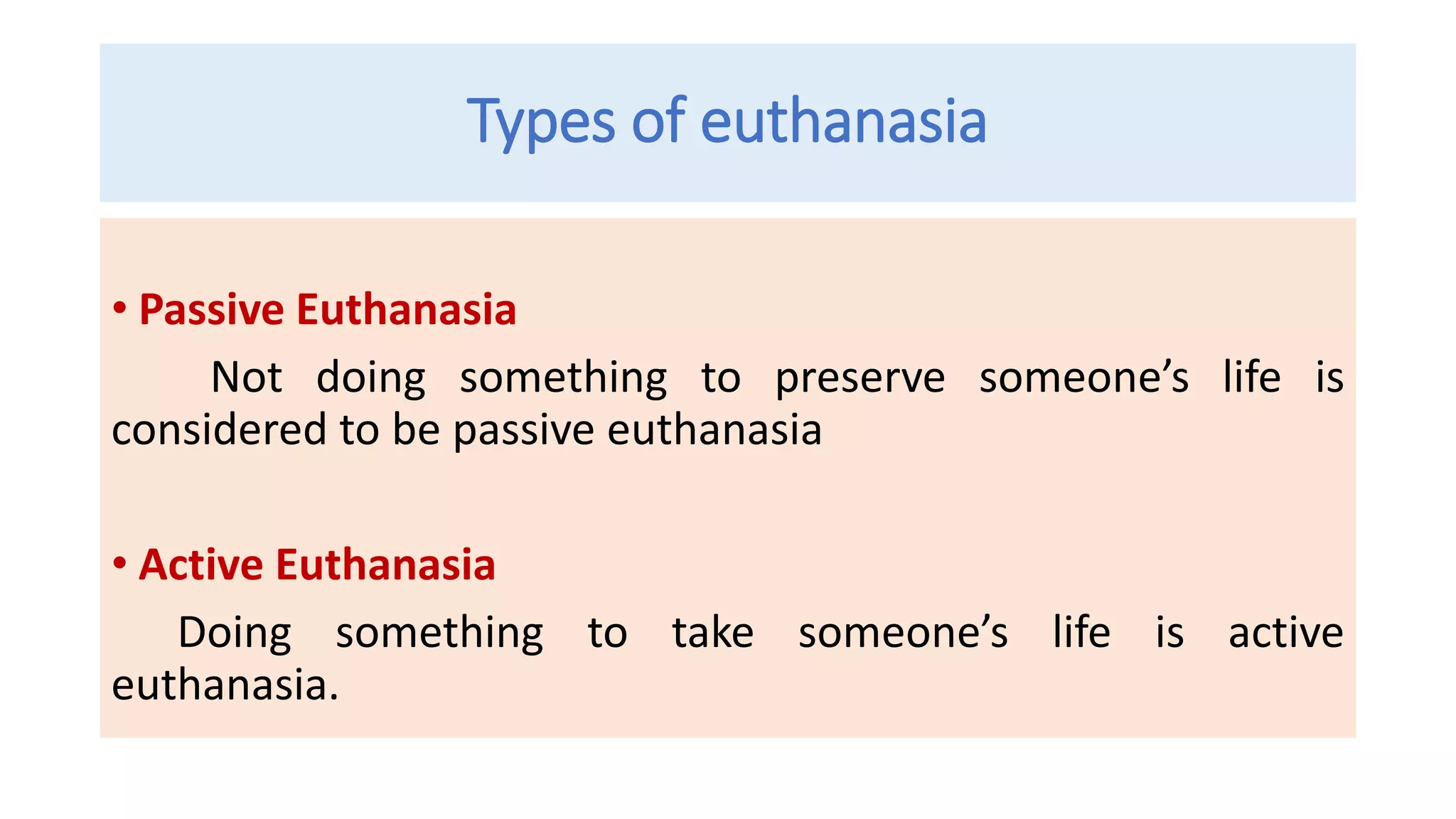 Euthanasia : Violation of Article 21 of the Constituiton | PPSX