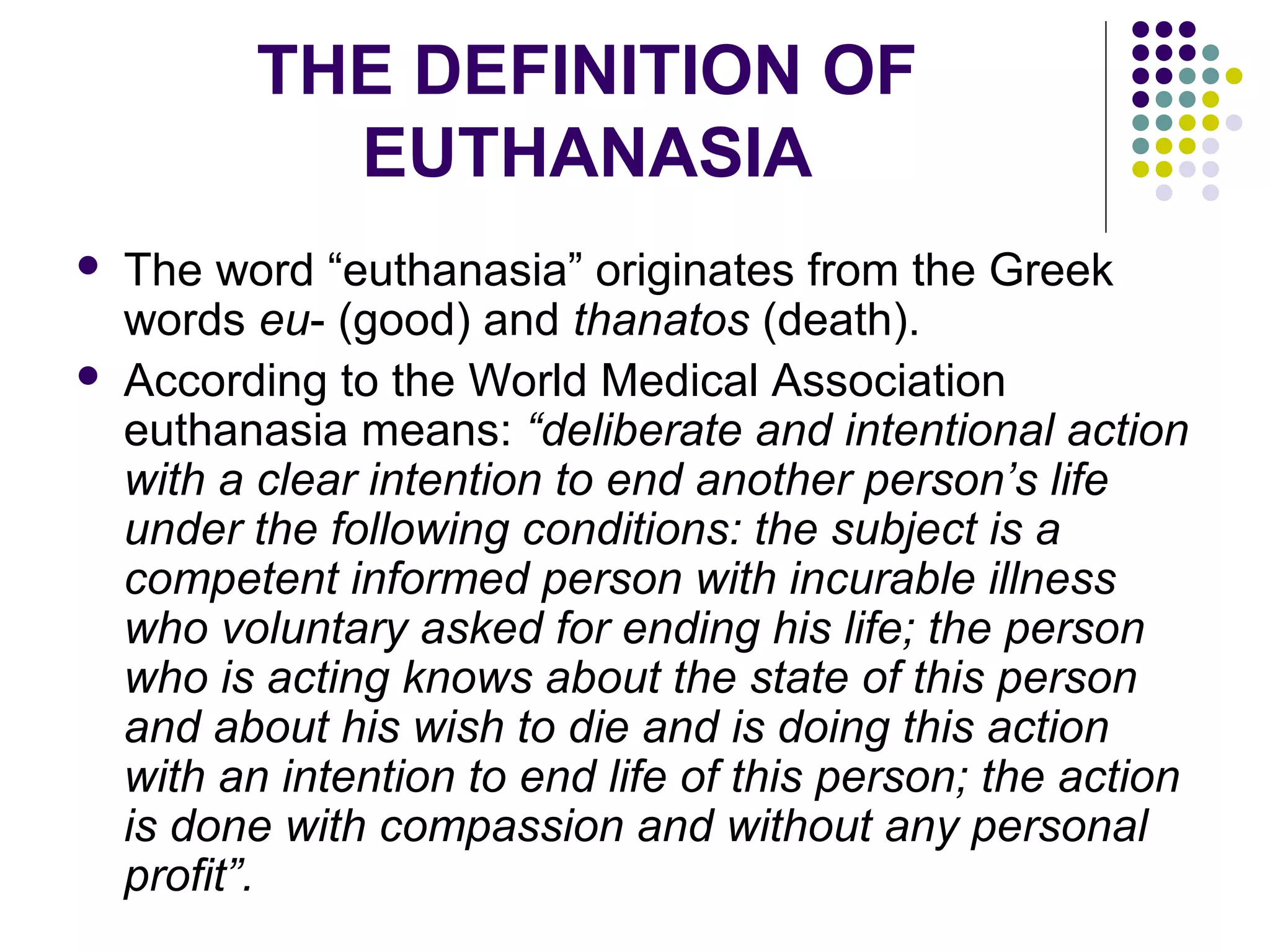Euthanasia presentation | PPT