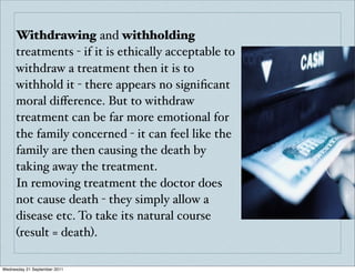 Rae, Moral Choices: Euthanasia3 | PDF