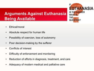Euthanasia and end of life care | PPTX