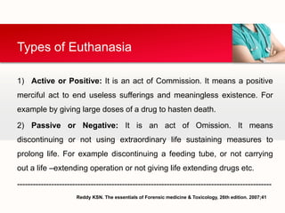 Euthanasia and end of life care | PPTX