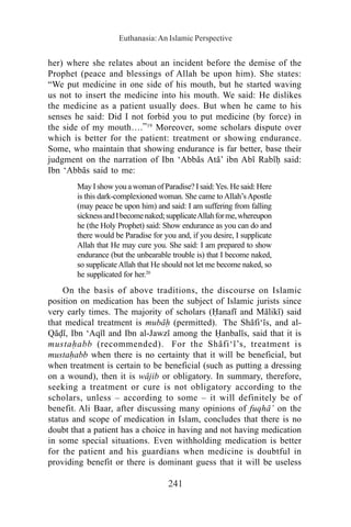 Euthanasia: An Islamic Perspective | PDF