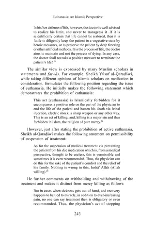 Euthanasia: An Islamic Perspective | PDF