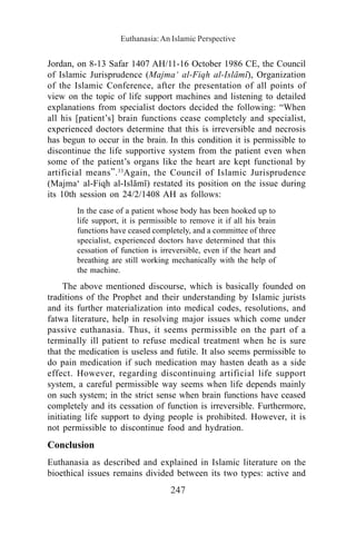 Euthanasia: An Islamic Perspective | PDF