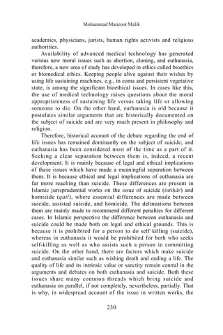 Euthanasia: An Islamic Perspective | PDF