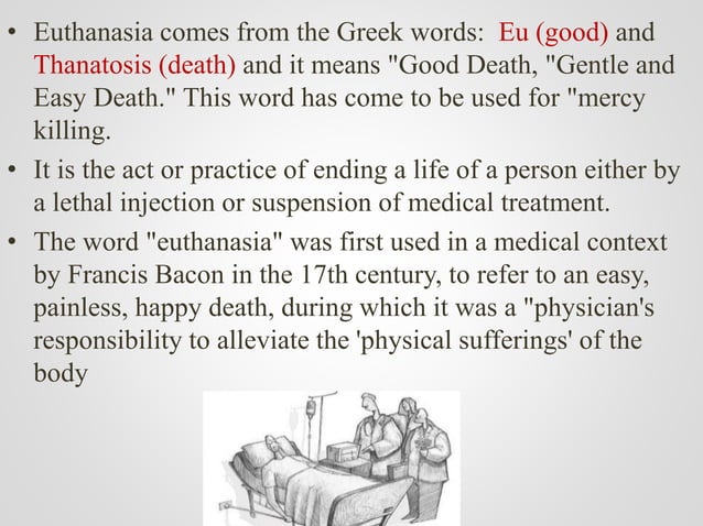 Euthanasia ppt | PPTX | First Aid | Injuries