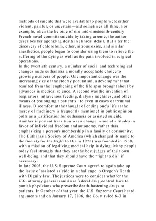 Euthanasiafrom Gale Encyclopedia of Nursing and Allied HealthD.docx