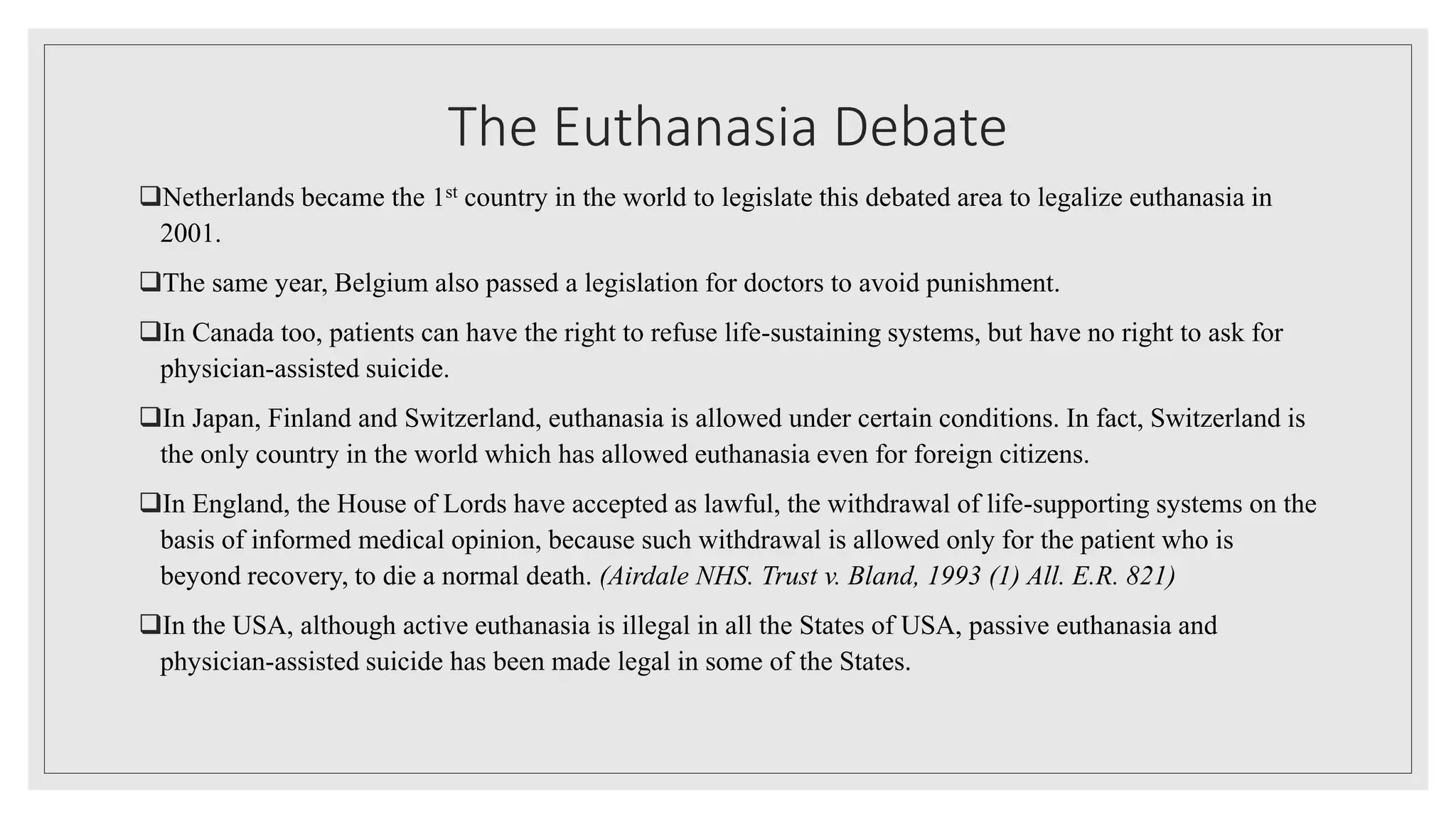 Introduction to Euthanasia – Medically Assisted Murder or Mercy Killing ...