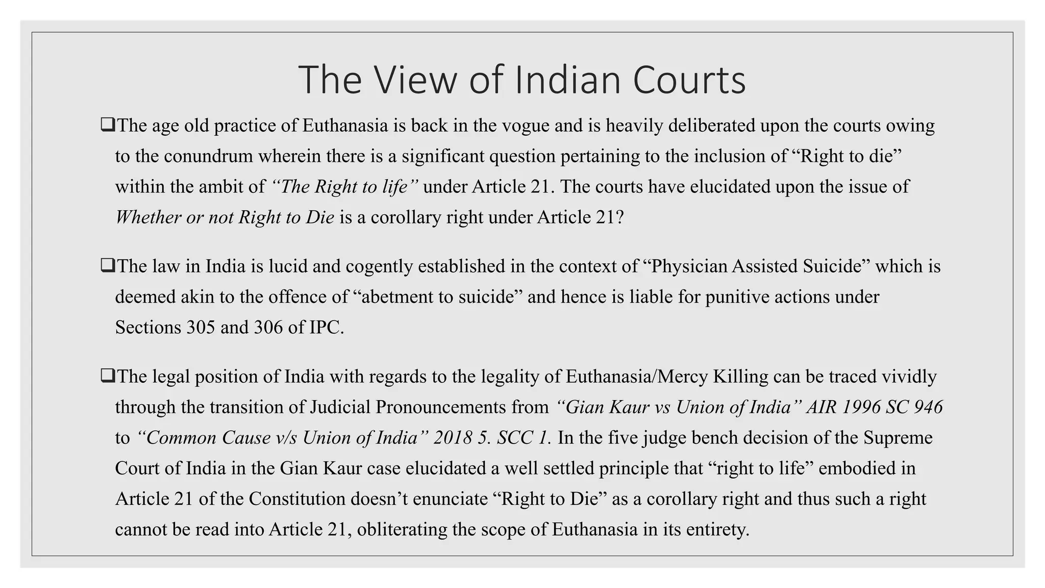 Introduction to Euthanasia – Medically Assisted Murder or Mercy Killing ...