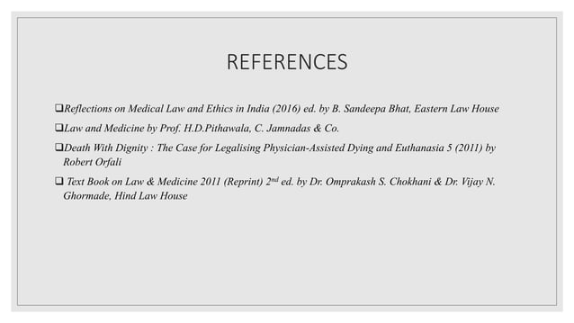 Introduction to Euthanasia – Medically Assisted Murder or Mercy Killing ...