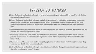 Introduction to Euthanasia – Medically Assisted Murder or Mercy Killing ...