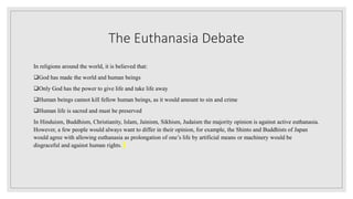 Introduction to Euthanasia – Medically Assisted Murder or Mercy Killing ...