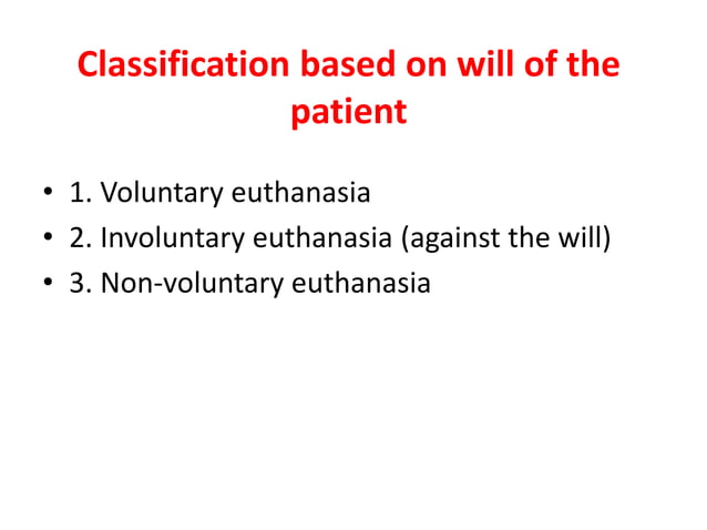 Euthanasia (mercy killing) | PPTX