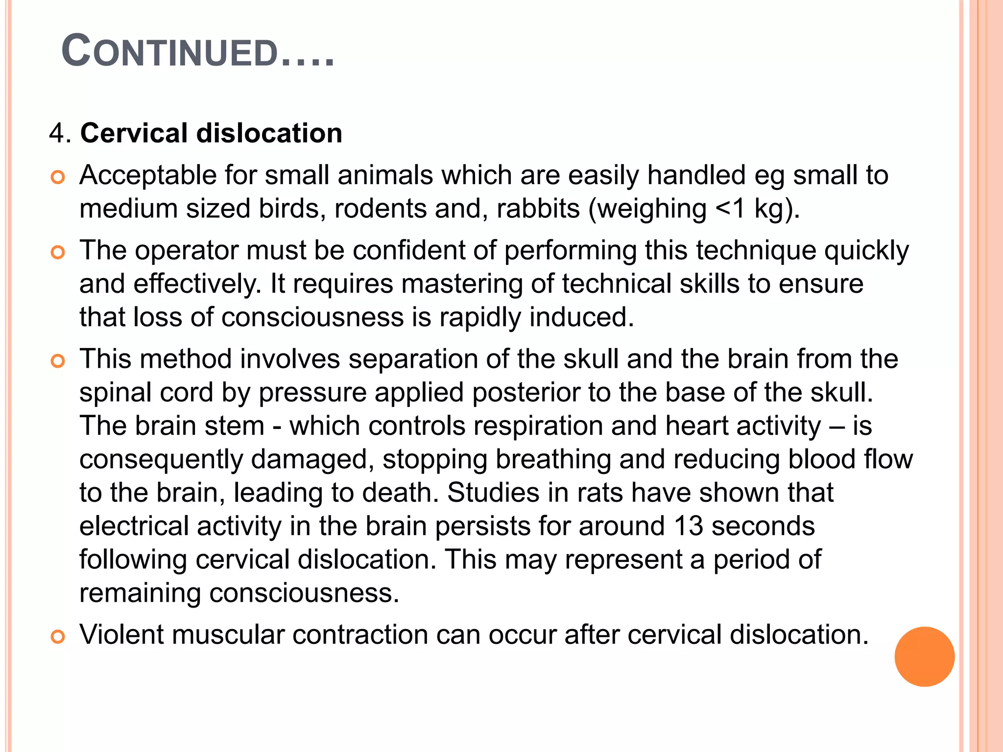 Euthanasia of experimental animals | PPTX