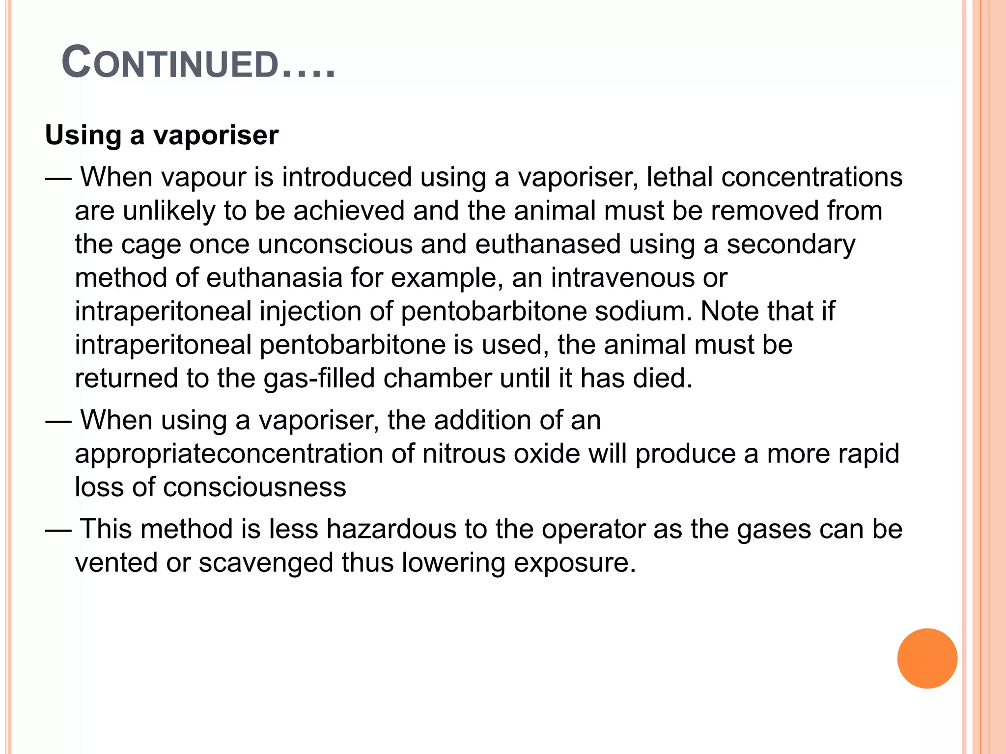 Euthanasia of experimental animals | PPTX