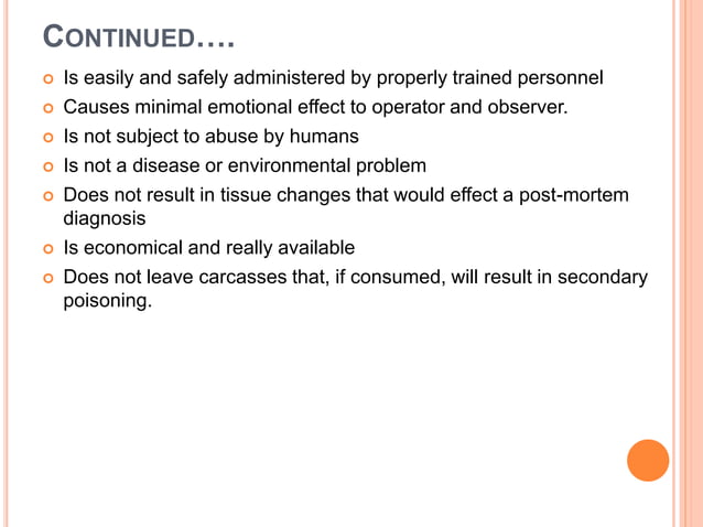 Euthanasia of experimental animals | PPTX