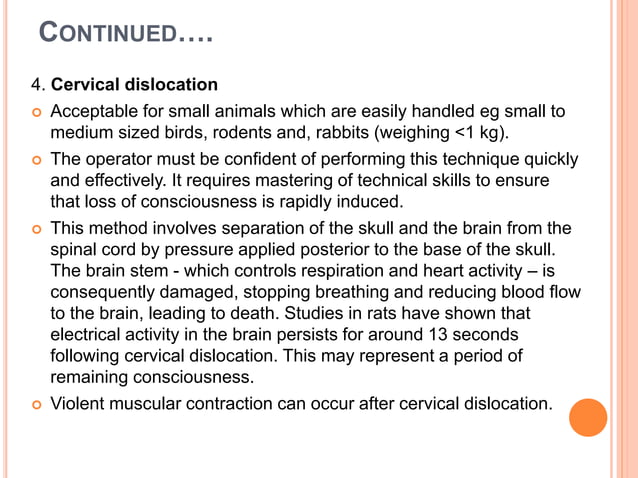Euthanasia of experimental animals | PPTX