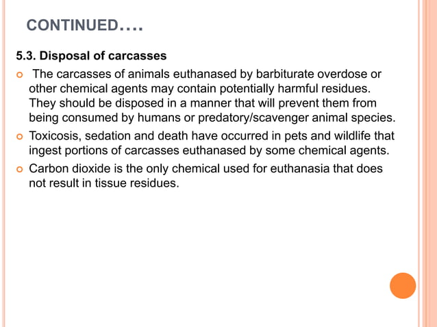 Euthanasia of experimental animals | PPTX