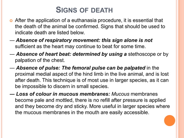 Euthanasia of experimental animals | PPTX
