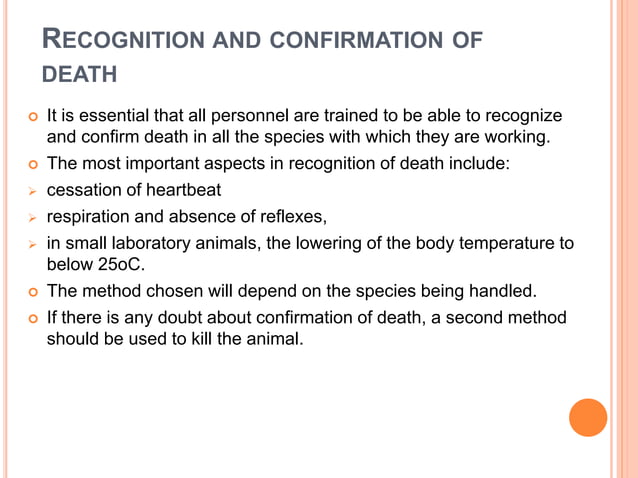 Euthanasia of experimental animals | PPTX
