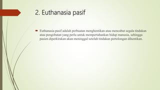 Euthanasia PPT | PPTX