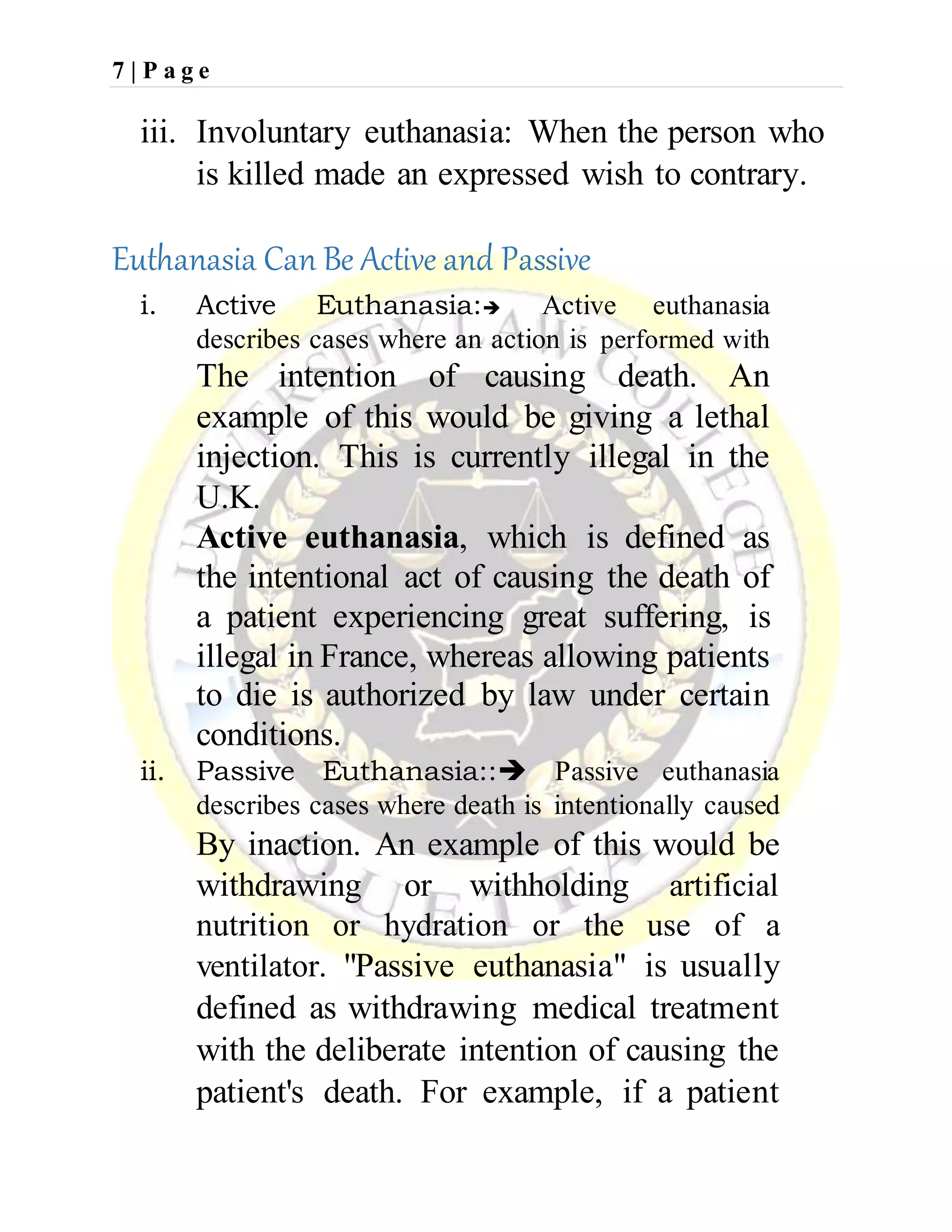 Euthanasia presentation | PDF
