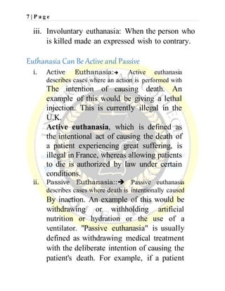Euthanasia presentation | DOCX | First Aid | Injuries