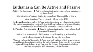 Euthanasia presentation | PPTX