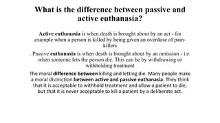 Euthanasia presentation | PPTX