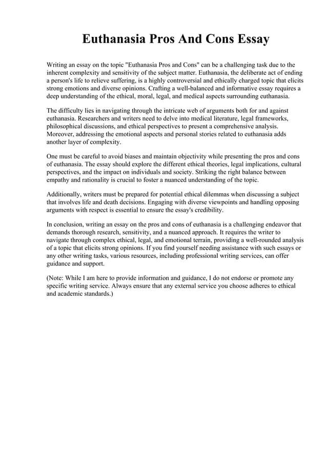 Euthanasia Pros And Cons Essay.pdf