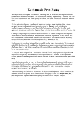Euthanasia Pros Essay.pdf