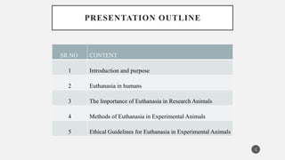 Euthanasia in Biomedical Research: Methods, Ethics, and Regulatory ...