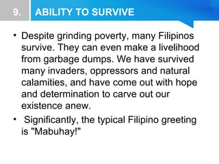 Filipino Traits and Characteristics | PPT