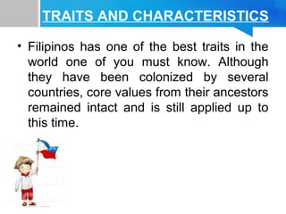 Filipino Traits and Characteristics | PPT