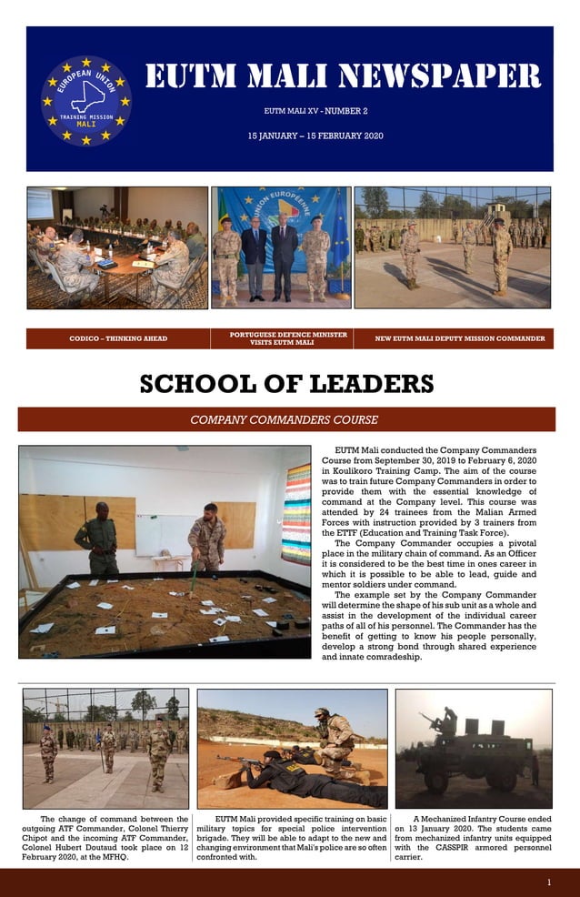 PUBLIC AFFAIRS OFFICER EUTM MALI EUROPEAN UNION | PDF